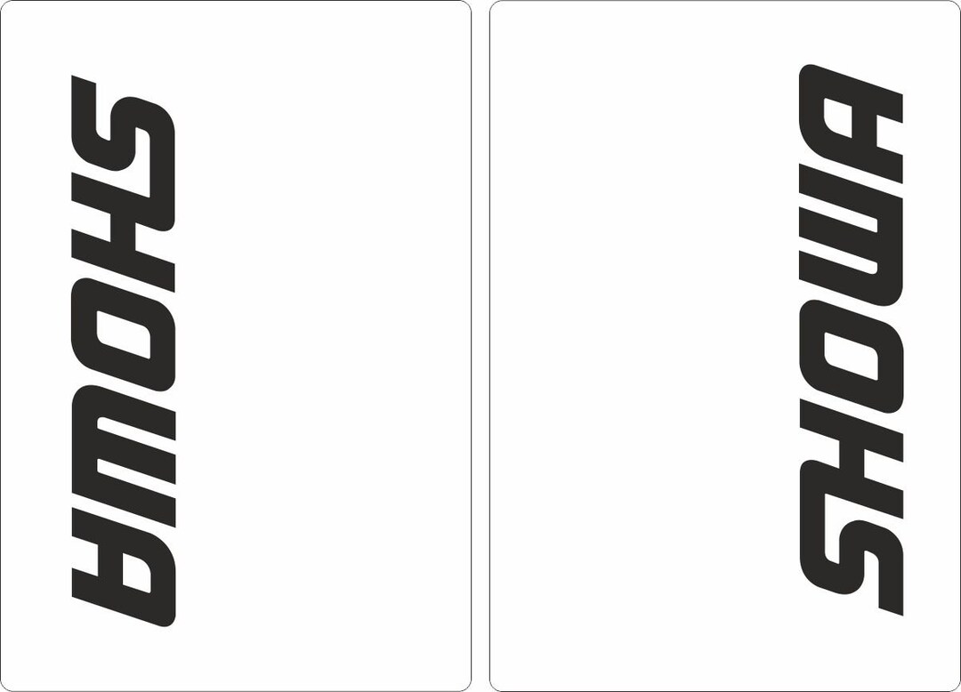 SHOWA Suspension Bike Upper Forks Decal Stickers Graphic Set - Etsy