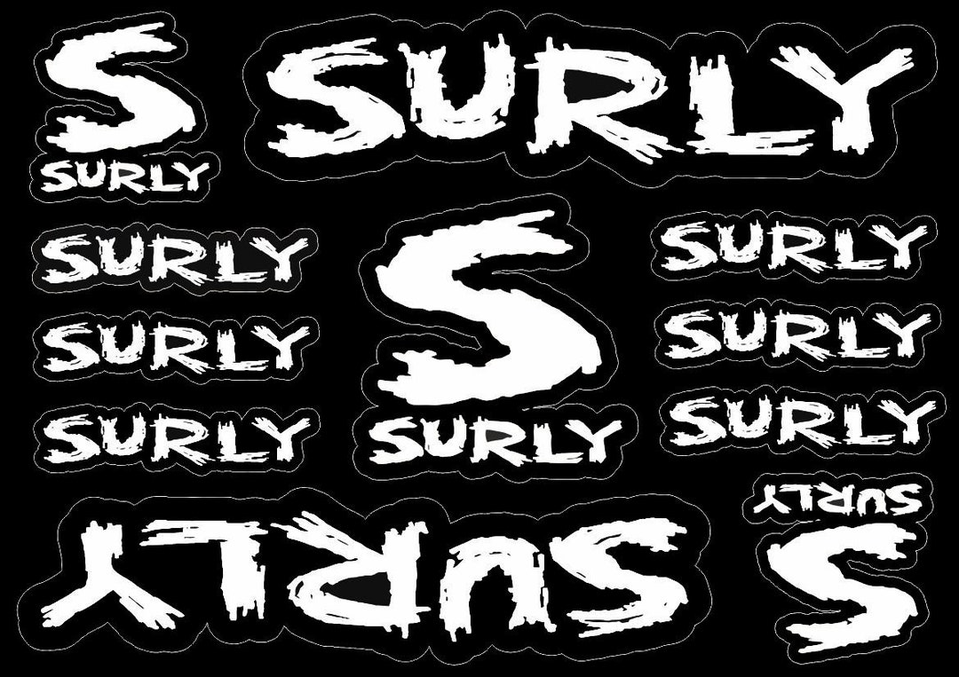 Surly Bike Bicycle Frame Decals Factory Stickers Graphic - Etsy