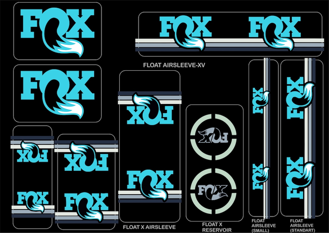 FOX Racing Shox Factory Style Decal Kit Sticker Adhesive Set - Etsy
