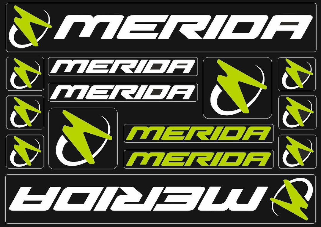 MERIDA Mountain Bicycle Frame Decal Stickers Graphic Adhesive - Etsy