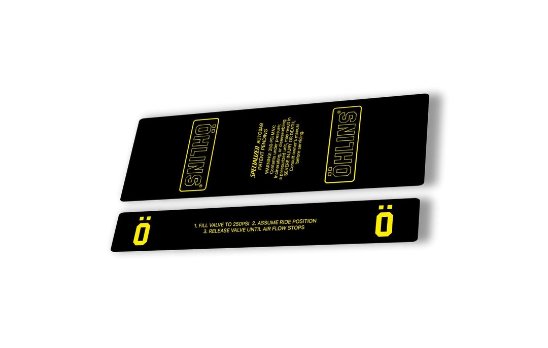 Ohlins STX22 Rear Shock Suspension Sticker Decal Kit Adhesive - Etsy