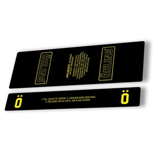 Ohlins STX22 Rear Shock Suspension Sticker Decal Kit Adhesive - Etsy