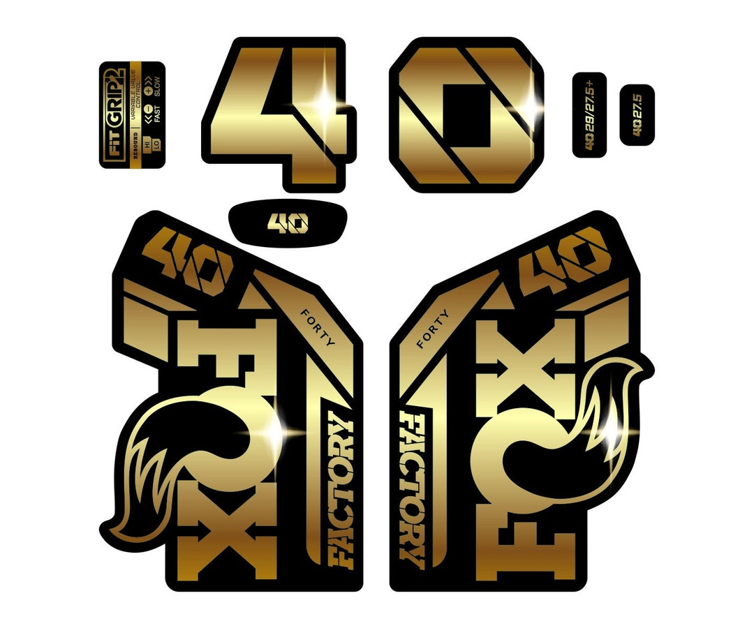 FOX 40 2021 Factory Forks Suspension Decals Sticker Set Adhesive ...