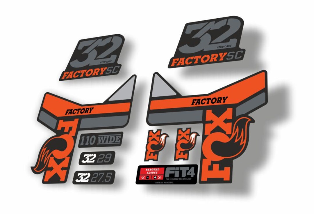 FOX 32 Step Cast SC Forks Suspension Factory Decals Stickers - Etsy