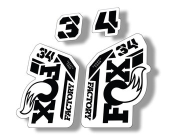 FOX 34 2021 Factory Forks Suspension Decals Sticker Set | Etsy