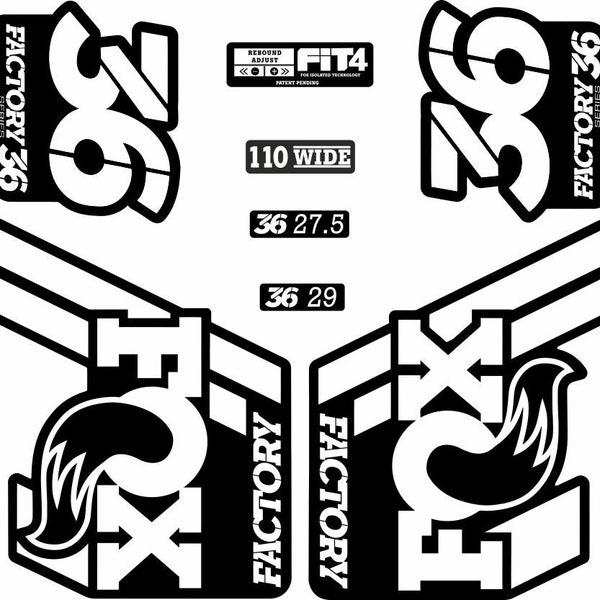 Fox Factory 36 Decal - Etsy