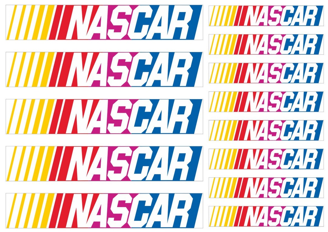 NASCAR Car Decals Stickers Graphics Race Set Vinyl Logo 13 Pcs - Etsy
