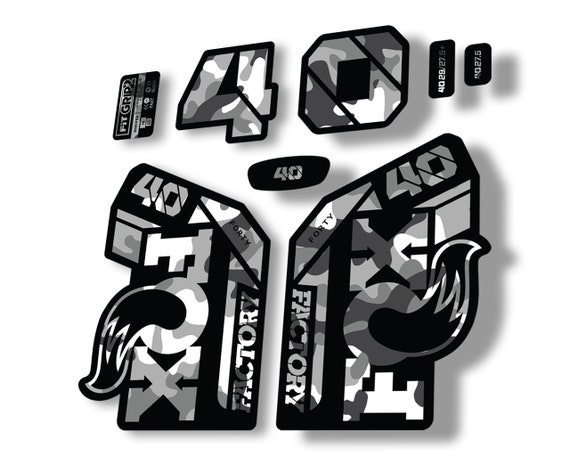 FOX 40 2021 Factory Forks Suspension Decals Sticker Set Adhesive Lime ...