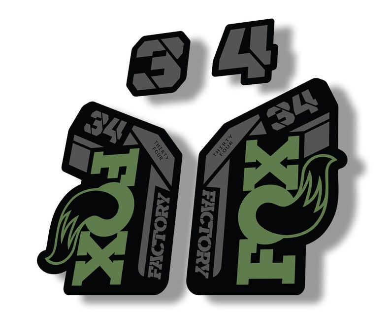 FOX 34 2021 Factory Forks Suspension Decals Sticker Set - Etsy