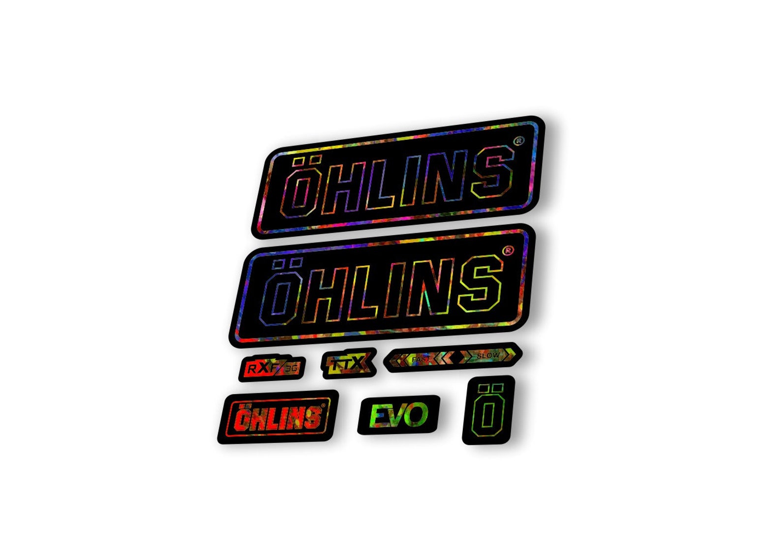 Ohlins RFX36 EVO 2018 Rear Shock Suspension Sticker Decal Kit | Etsy