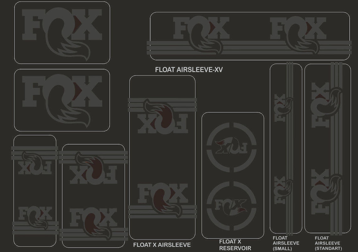 FOX Racing Shox AM Heritage Sticker Decal 2015 Kit Fork/shock - Etsy