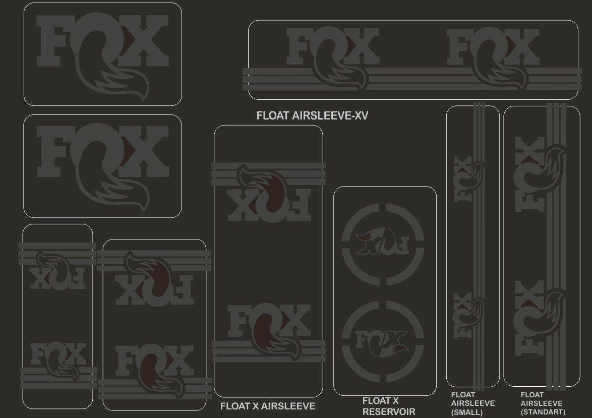 FOX Racing Shox AM Heritage Sticker Decal 2015 Kit Fork/shock - Etsy