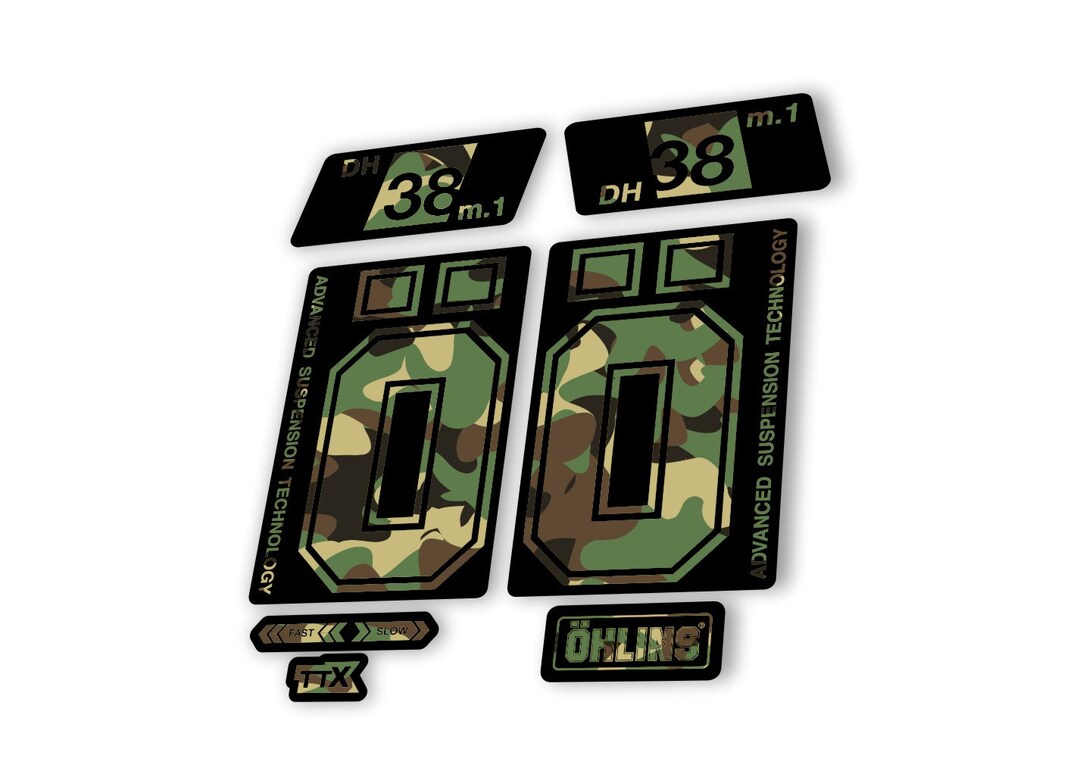 Ohlins DH38 M.1 2022 Fork Suspension Sticker Decal Kit - Etsy