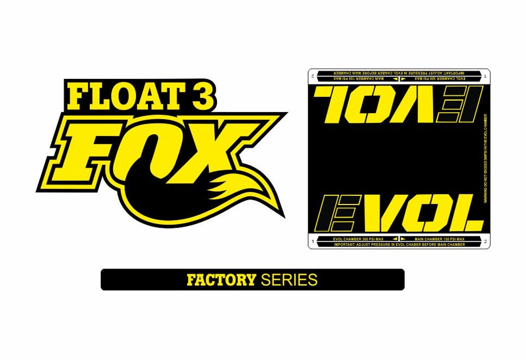 FOX Float 3 EVOL Snow Mobile Rear Shock Sticker Factory Decal - Etsy