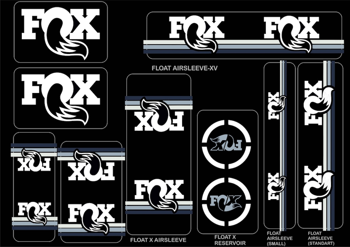 FOX Racing Shox AM Heritage Sticker Decal 2015 Kit Fork/Shock | Etsy