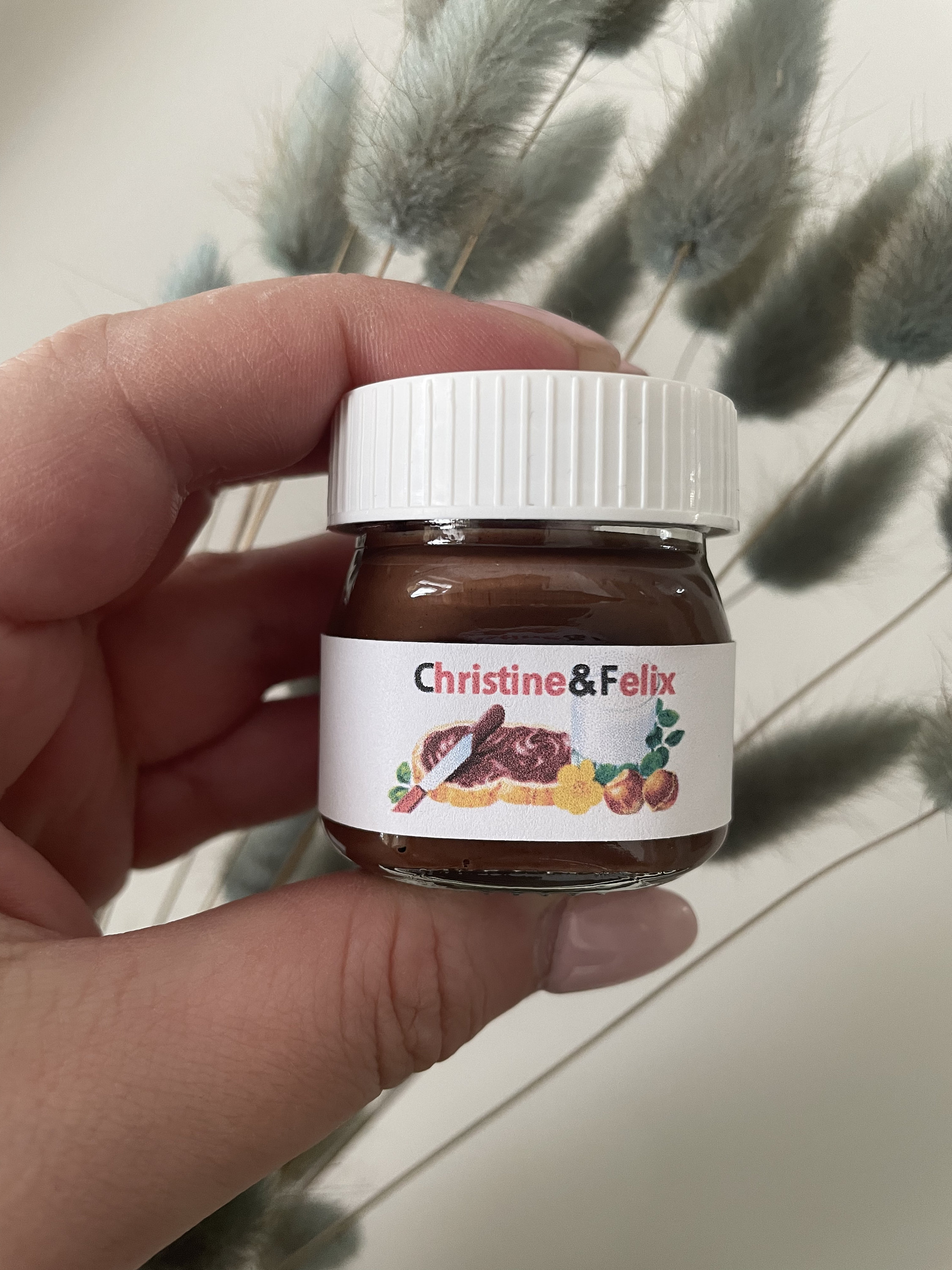 Personalized Mini Nutella Jars for Wedding Gift Favours - Etsy