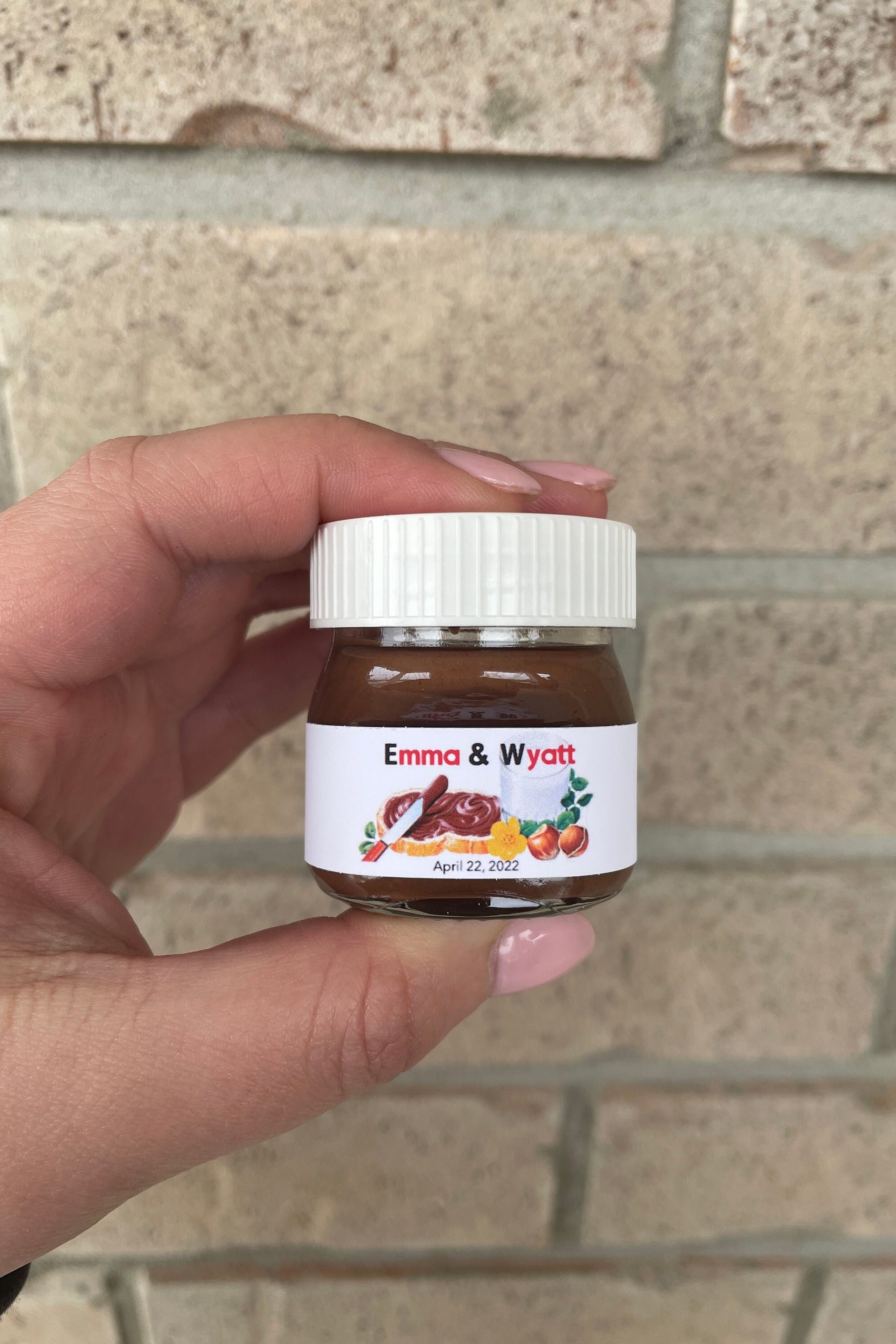 Personalized Mini Nutella Jars for Wedding Gift Favours - Etsy