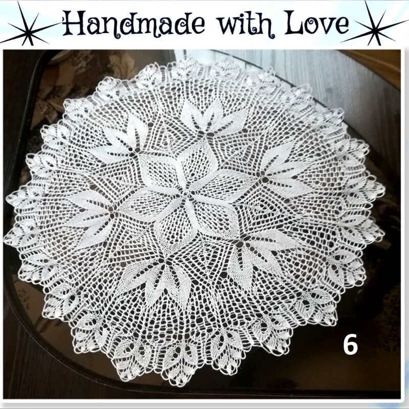 Knitted Doily - Etsy