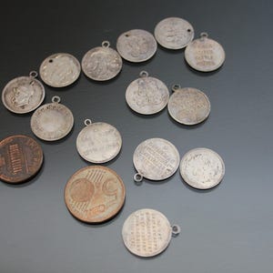 Victorian Monogrammed Love Token, Engraved Coin Silver Charm. Antique ...