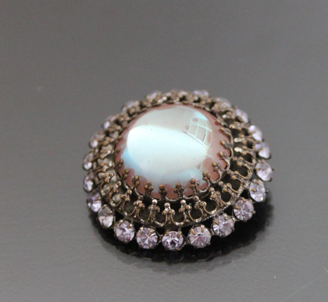 Vintage SAPHIRET German Sappharine. 50's Cabochon. - Etsy