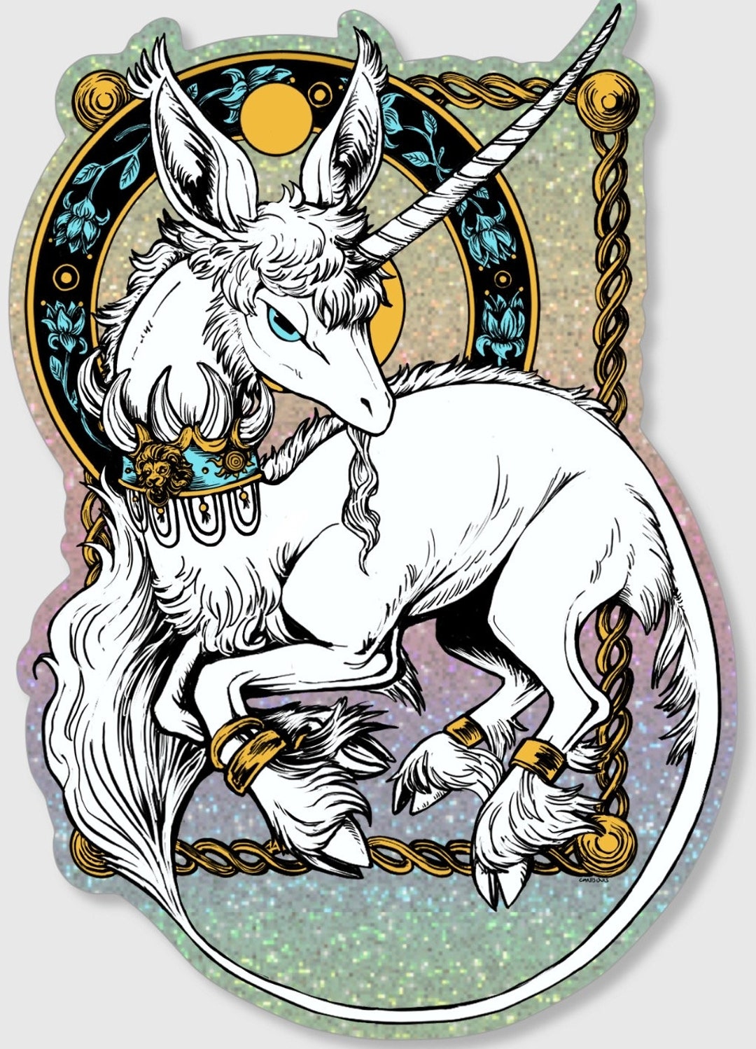 4” Vinyl Unicorn Holographic Sticker - Etsy