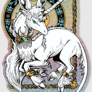 4” Vinyl Unicorn Holographic Sticker - Etsy