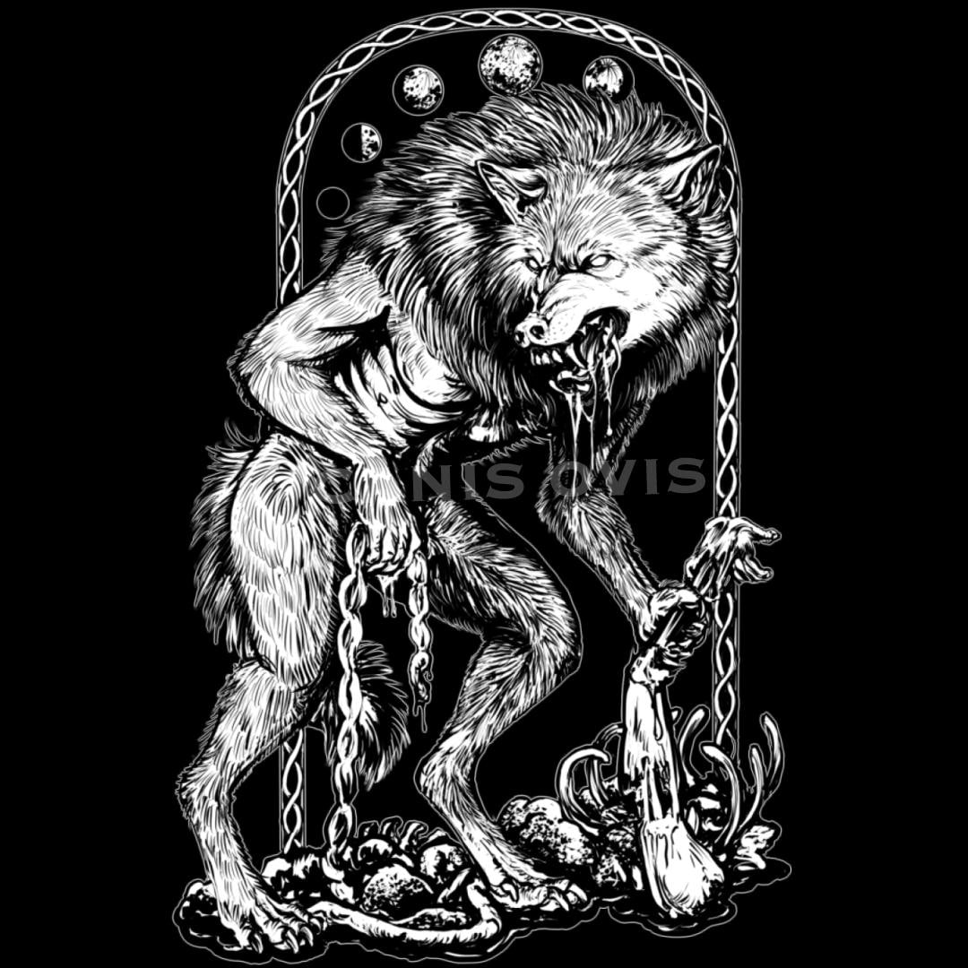 5” Mirror Werewolf Sticker - Etsy