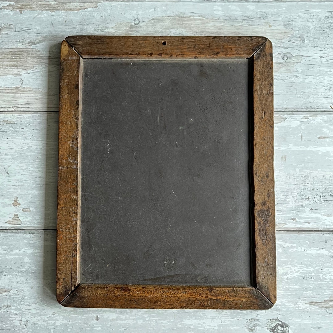 Antique 19th Century Welsh Writing Slate Chalk Board Victorian ...