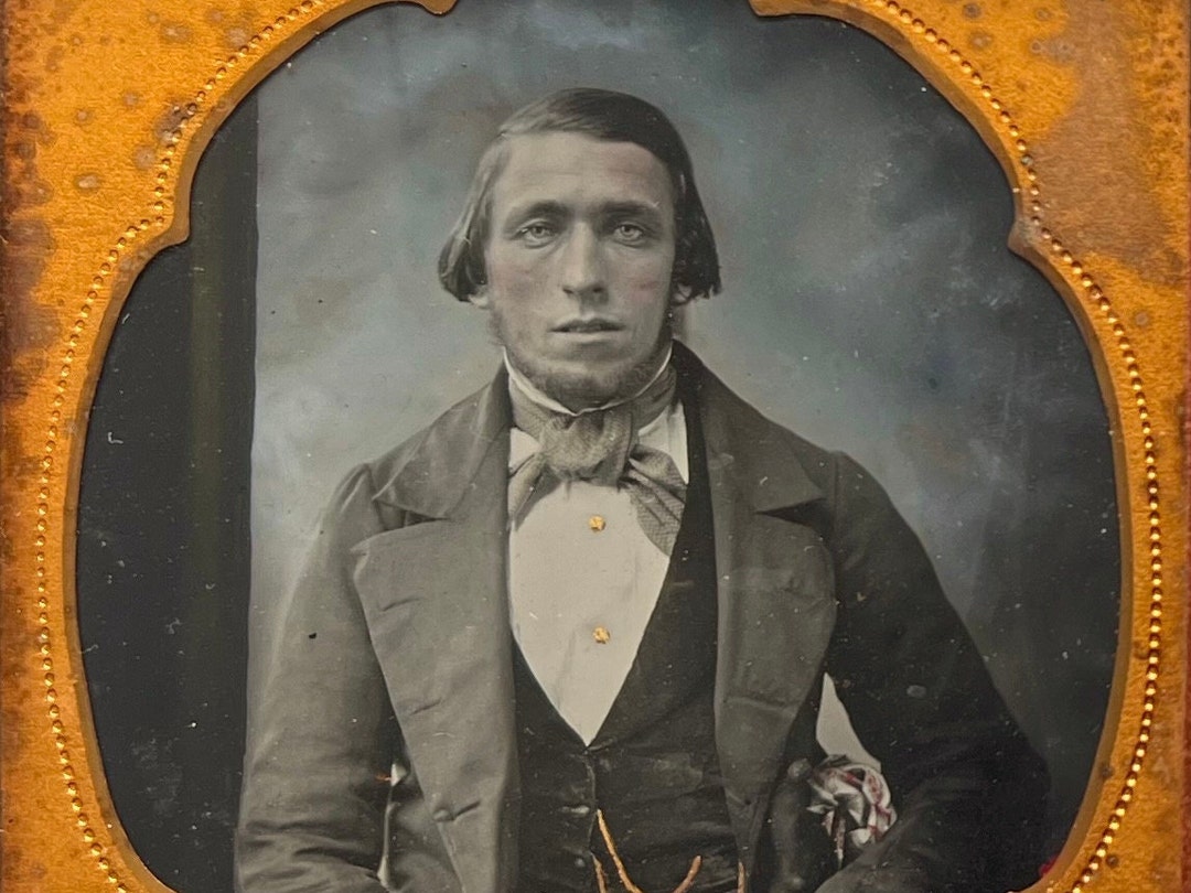 19th Century Ambrotype Photograph Young English Geezer, Jack the Lad ...