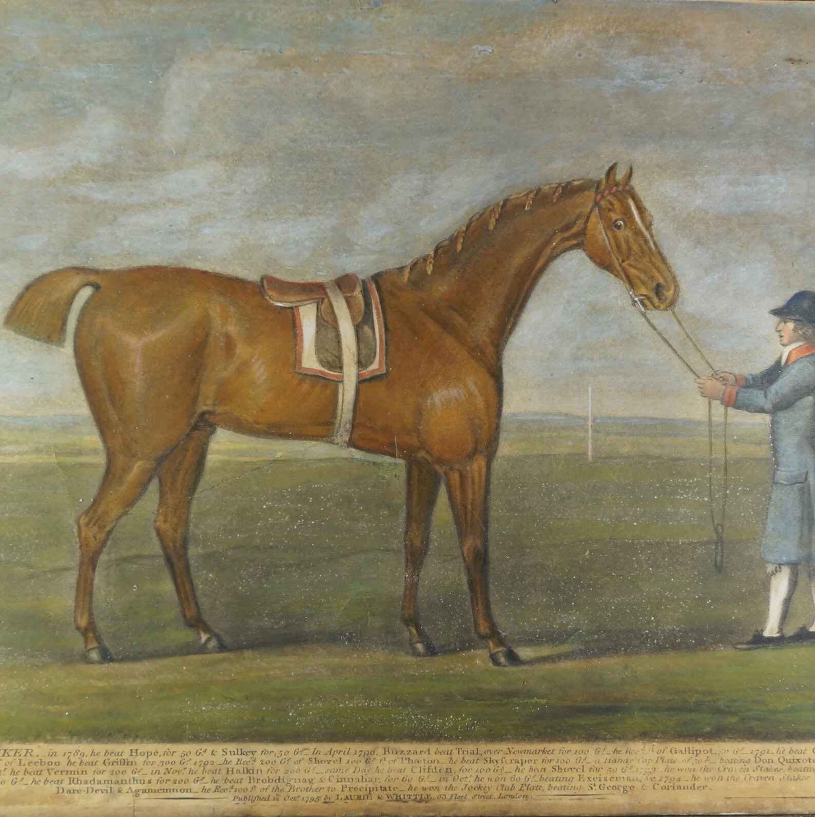 Antique 1700s Horse Racing Engraving Georgian Hand Colored | Etsy UK