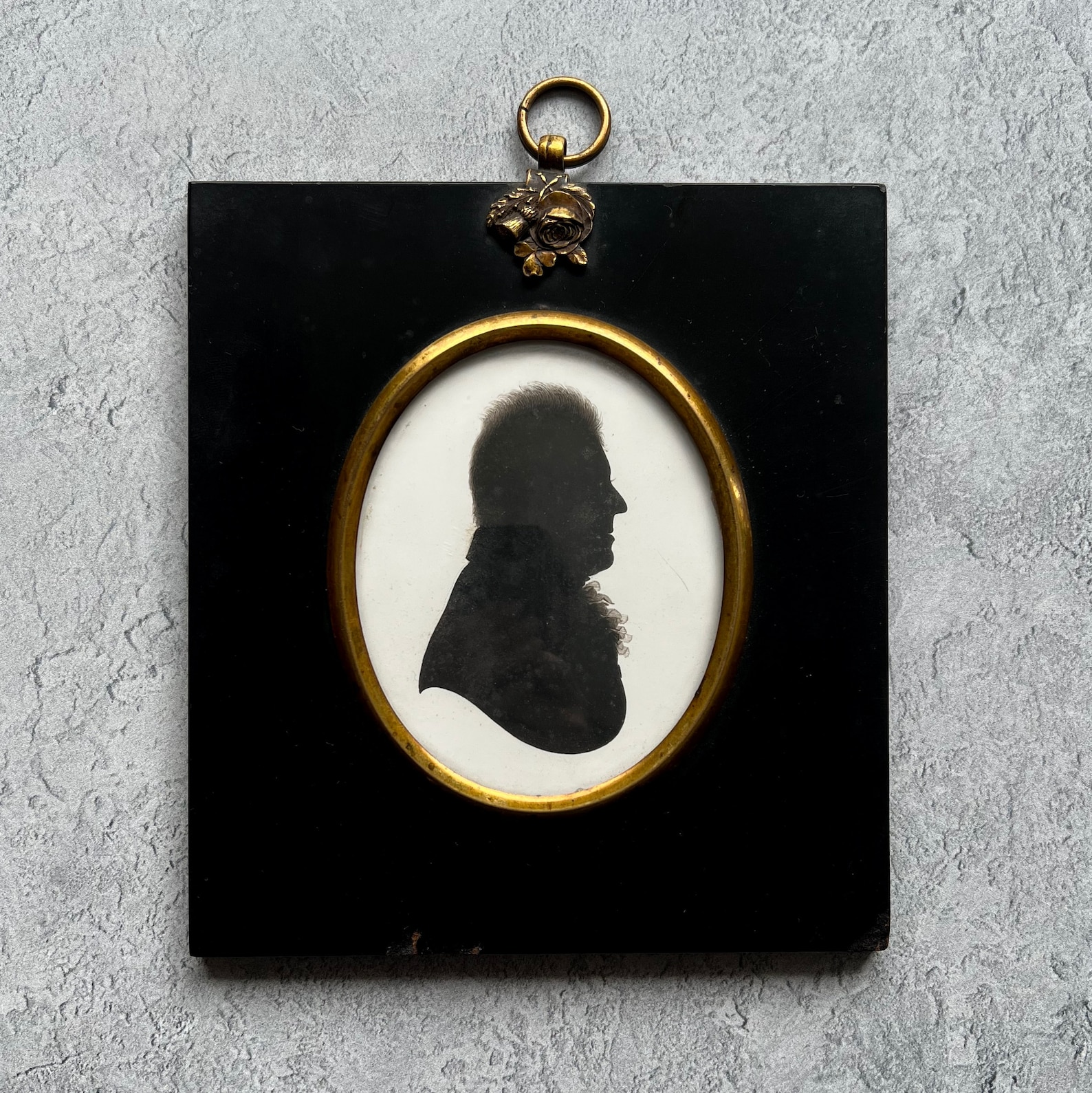 Antique 18th Century Miers Silhouette on Plaster of the Reverend Gervas ...