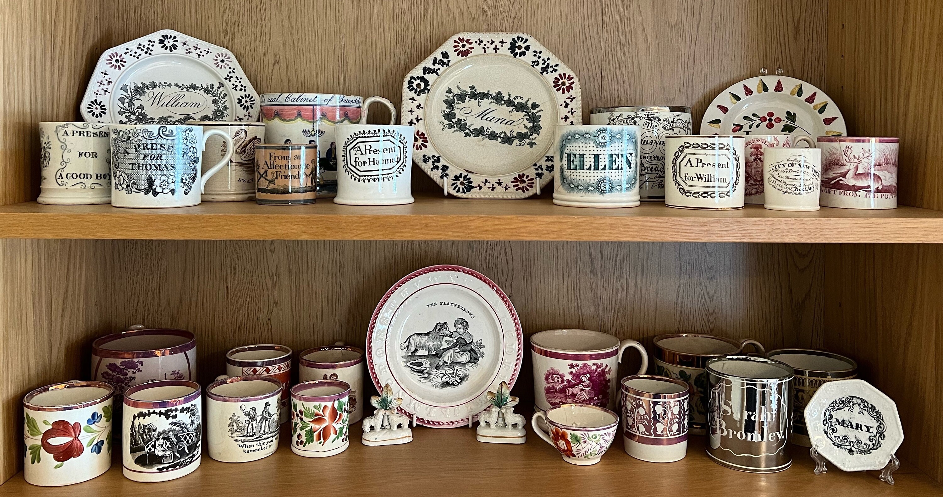 RARE 19th Century MARIA Plate Childs Nursery Ware Staffordshire C 1830 ...