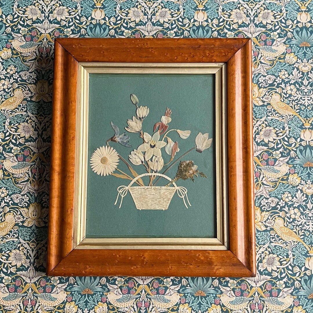 19th Century Cut Paper Collage Floral Picture Circa 1850 - Etsy