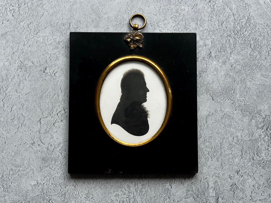 Antique 18th Century Miers Silhouette on Plaster of the Reverend Gervas ...