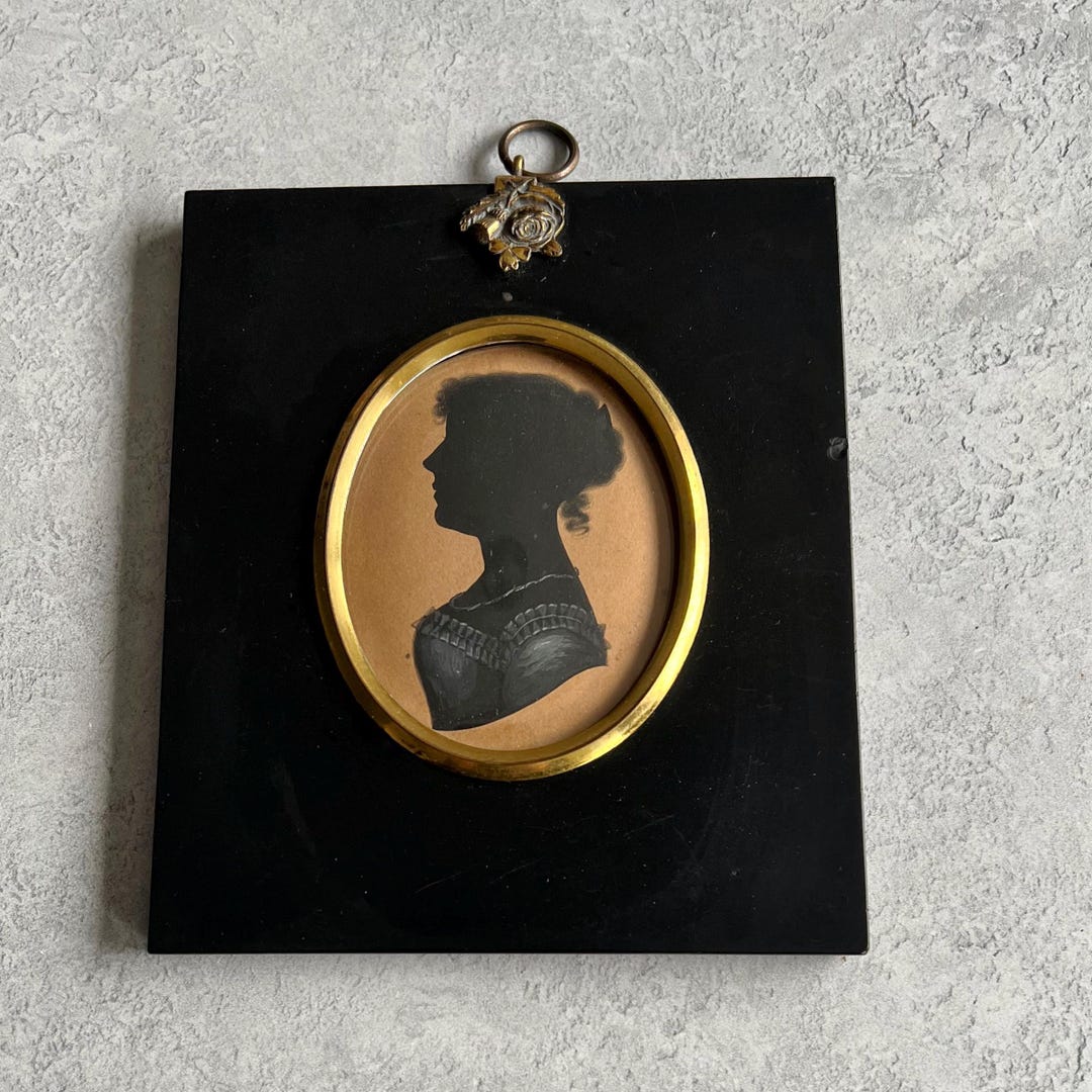 Georgian Henry Herve Silhouette of Regency Lady With Herve Label C 1810 ...