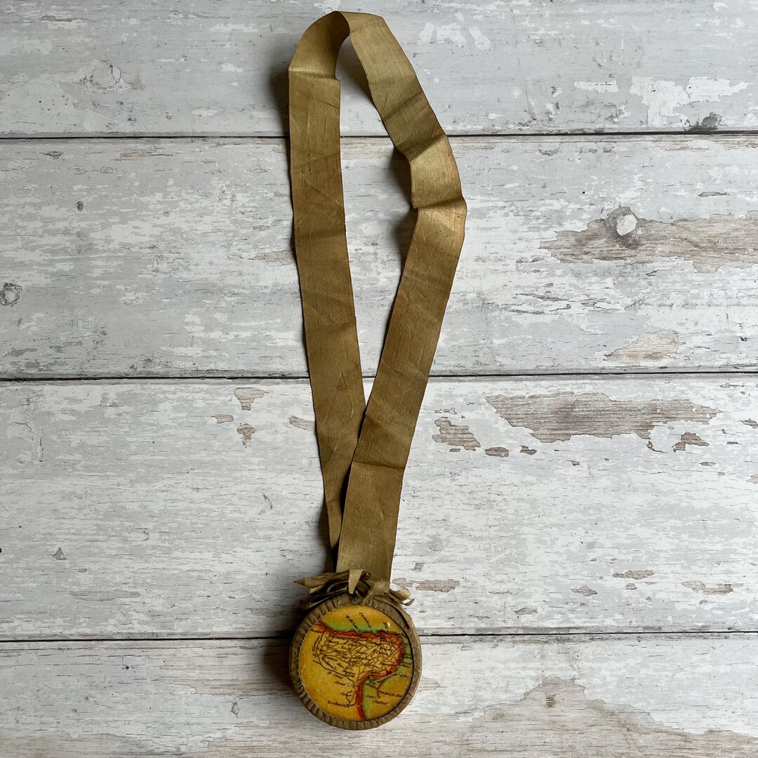 Rare Georgian Tunbridge Ware Map Pinwheel Pin Disc Pincushion Isle of ...