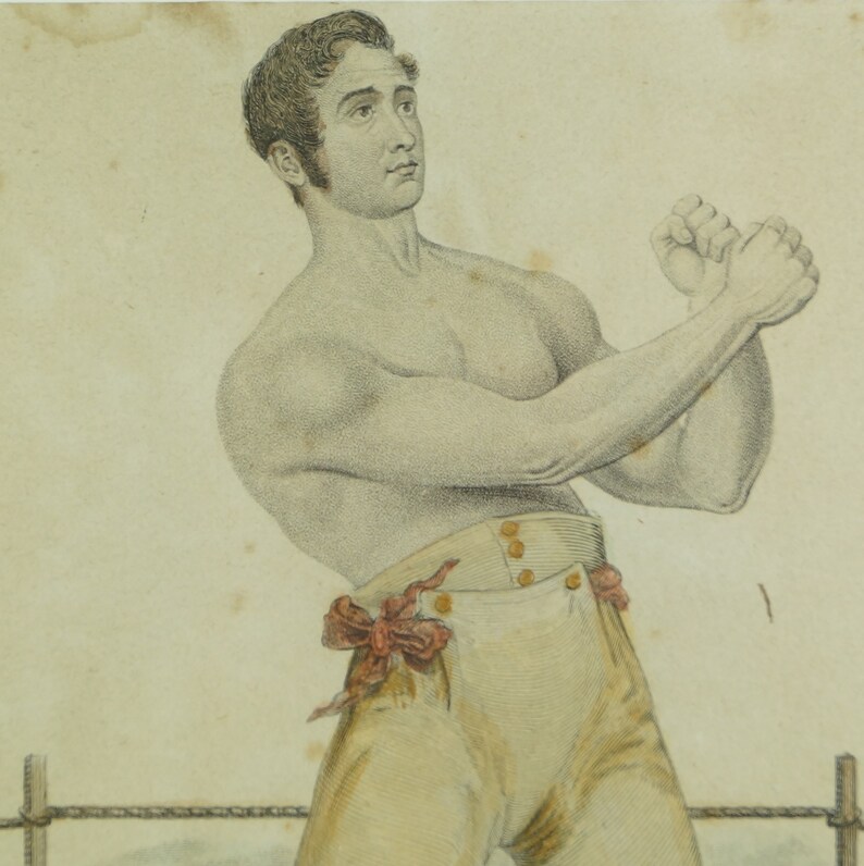 19th Century English Bare Knuckle Boxing Engraving Pugilist - Etsy