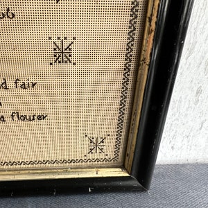 Victorian Perforated Paper Mourning Sampler for Baby Harry Fry 1866 - Etsy