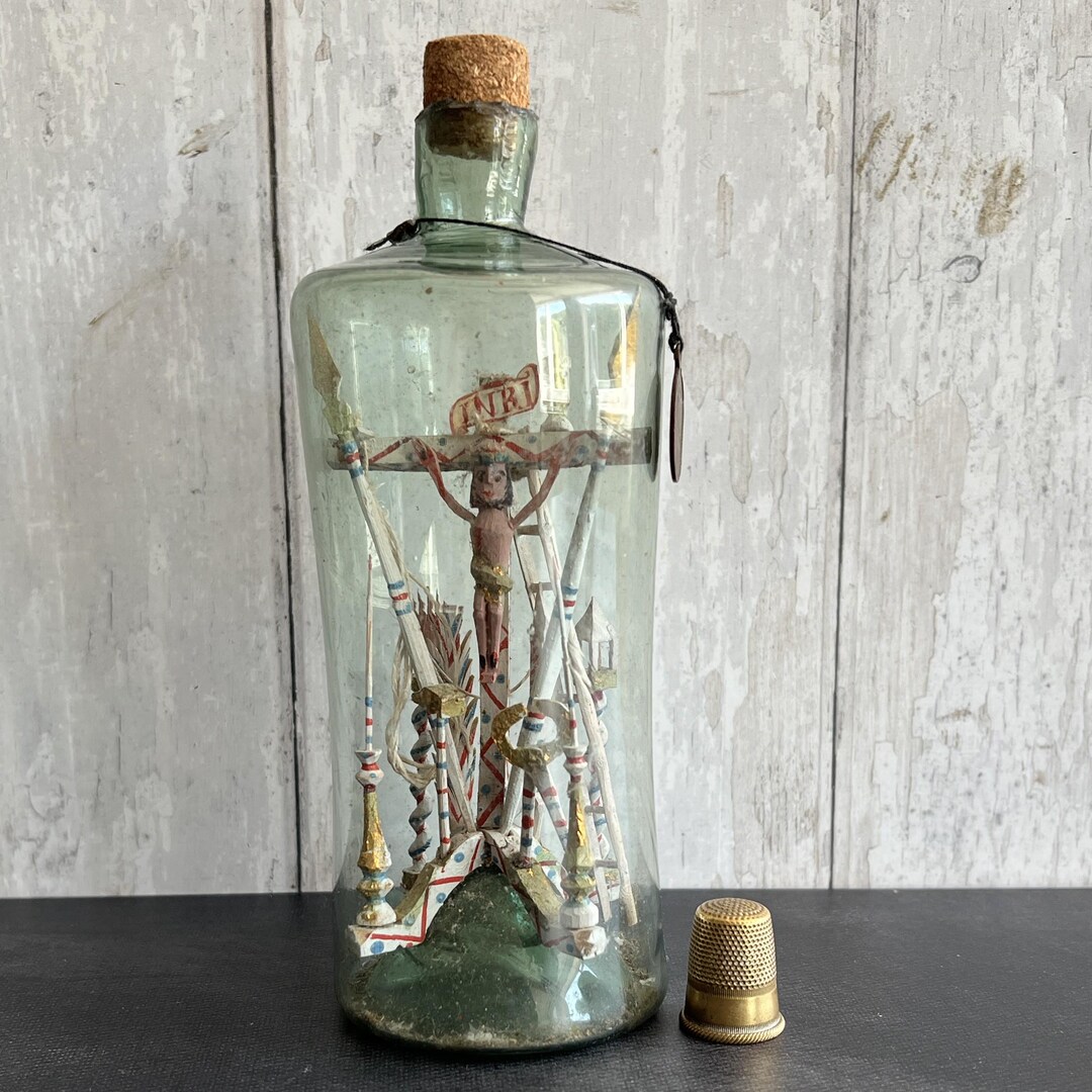 Rare Miniature God in A Bottle Irish Folk Art Circa 1840 - Etsy