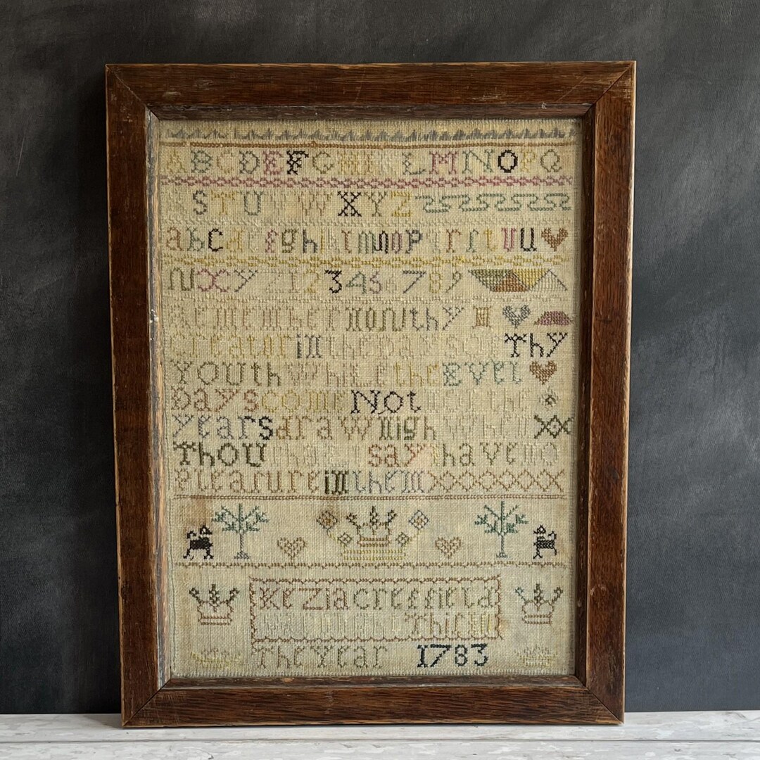 18th Century Alphabet Sampler Keziah Creffield 1783 - Etsy