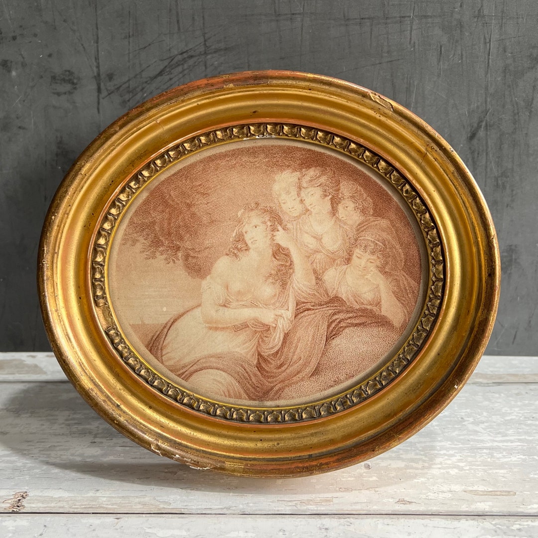 18th Century Miniature Classical Engraving Ariadne Abandoned - Etsy