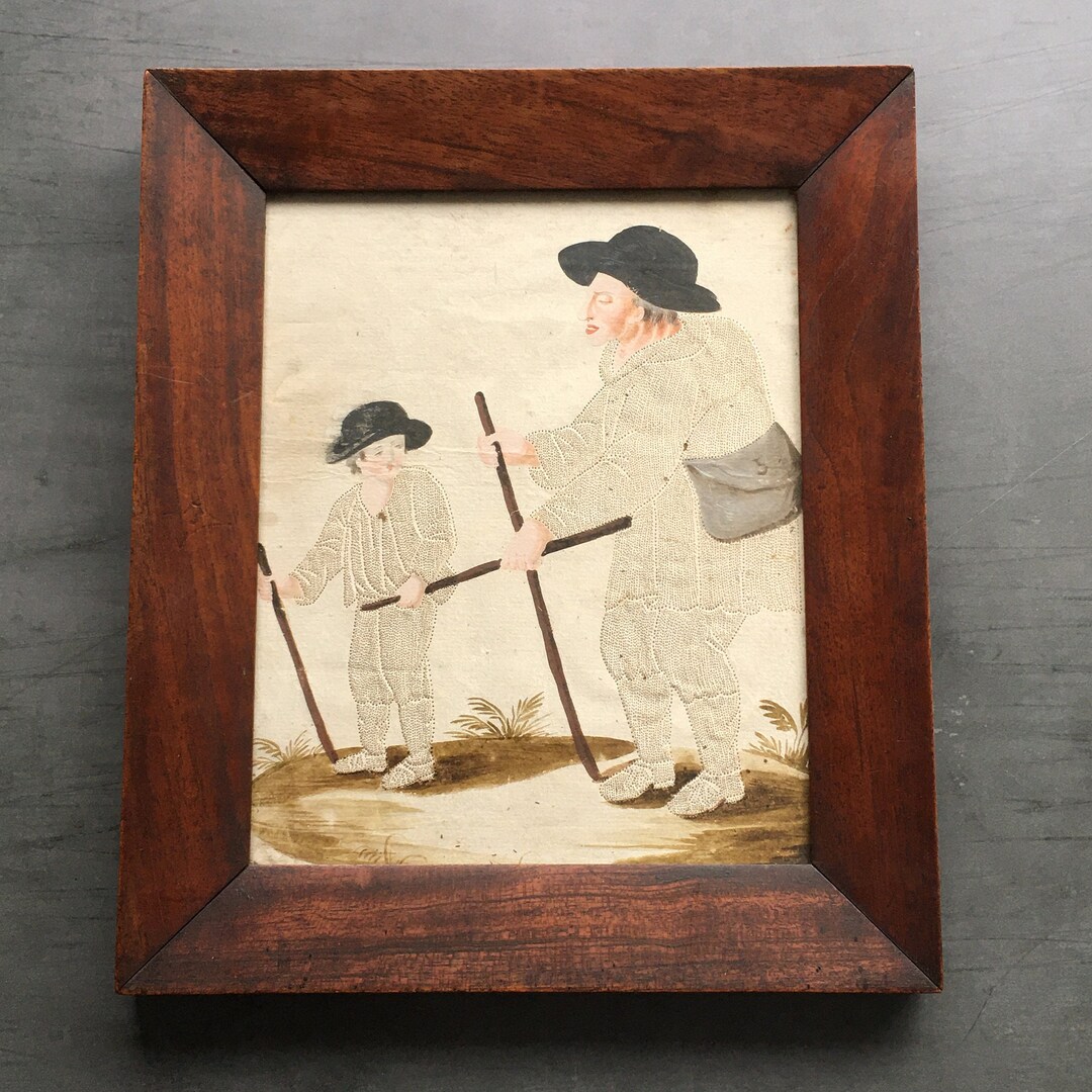 Georgian Pin Prick Picture Folk Art Painting C 1790 - Etsy