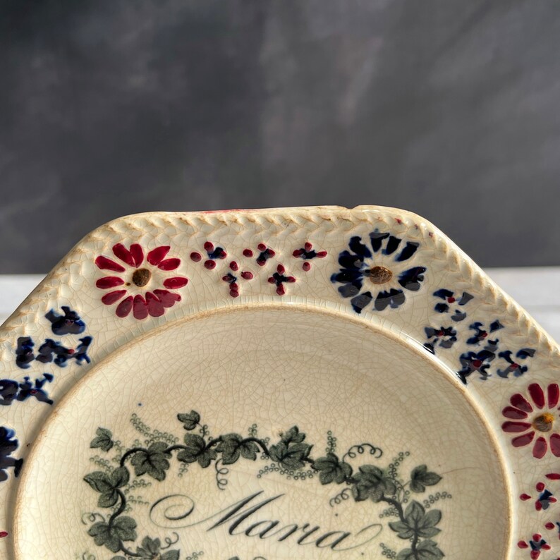 RARE 19th Century MARIA Plate Childs Nursery Ware Staffordshire C 1830 ...