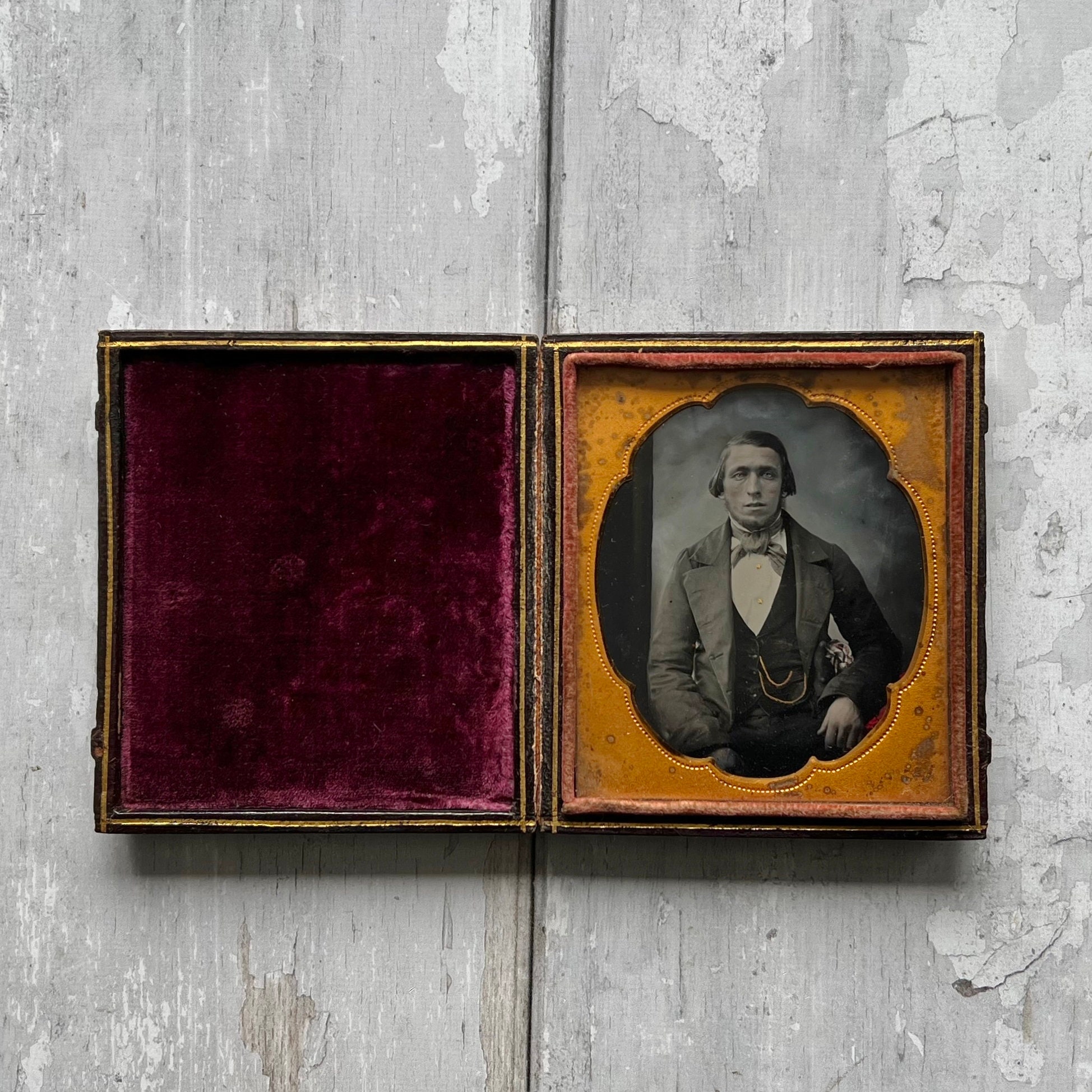 19th Century Ambrotype Photograph Young English Geezer, Jack the Lad ...