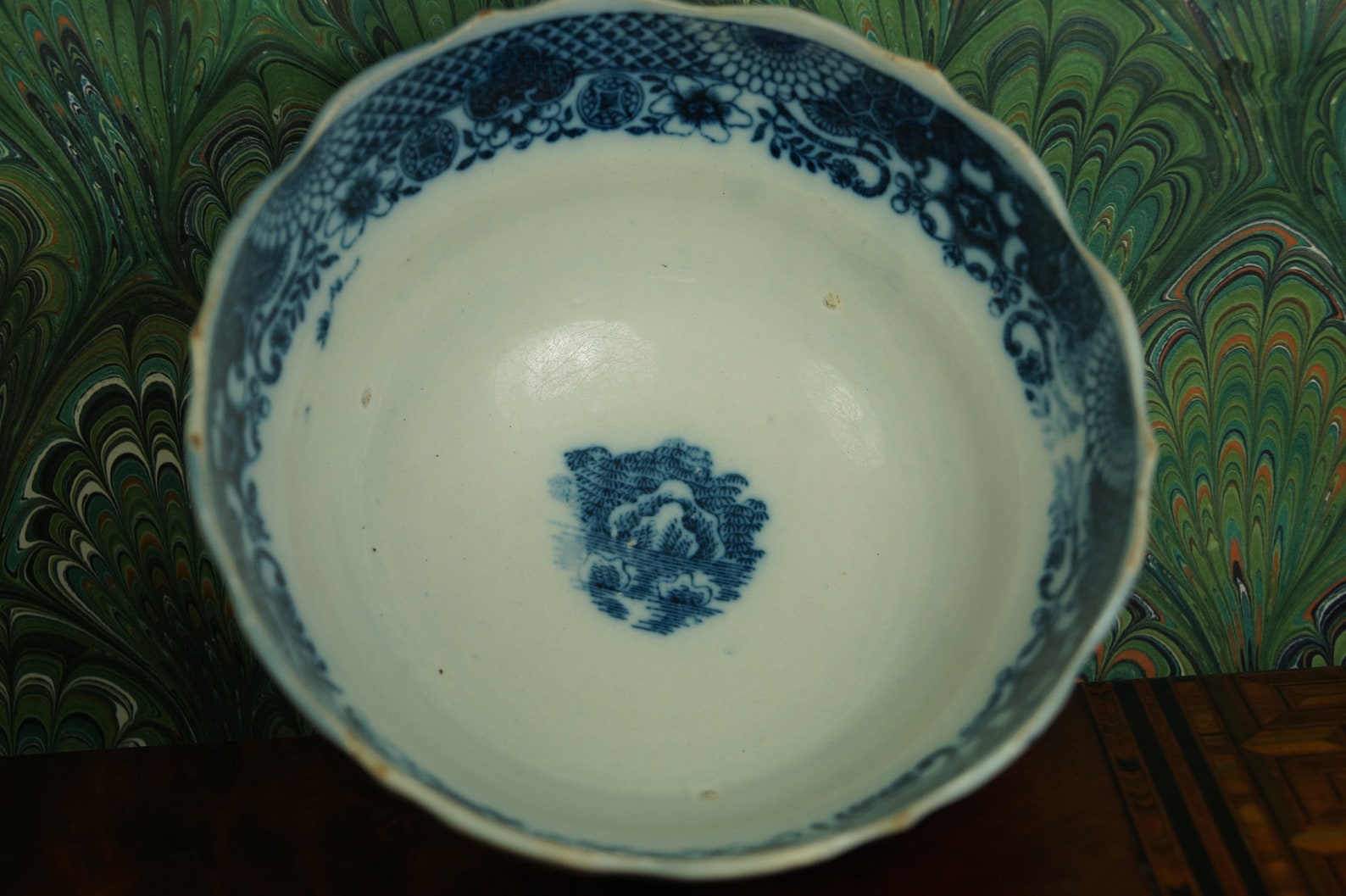 RARE 18th Century Blue and White Transferware Bowl Pearlware - Etsy UK