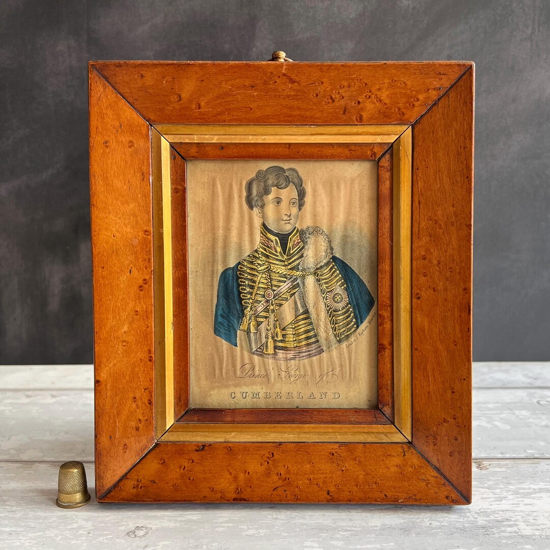 19th Century Engraving Royal Portrait King George V Prince Cumberland ...