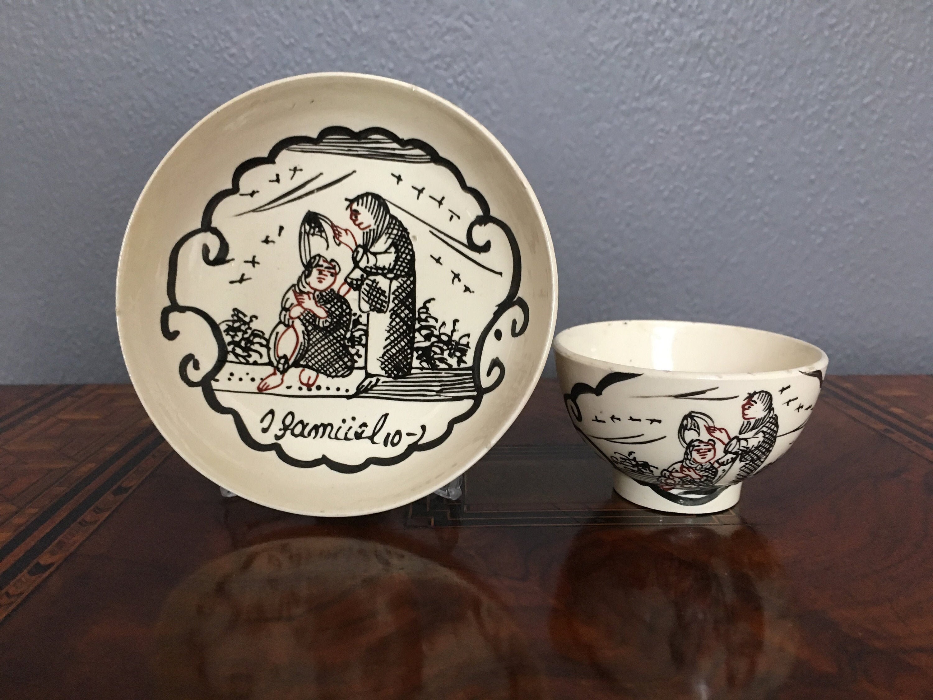 18th Century Creamware Toy Tea Bowl and Saucer Circa 1780 - Etsy