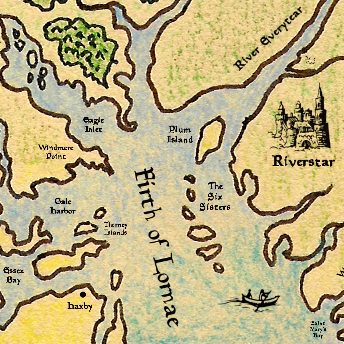 Fantasy Map Weird Whimsical Monsters Art Print Gallery - Etsy