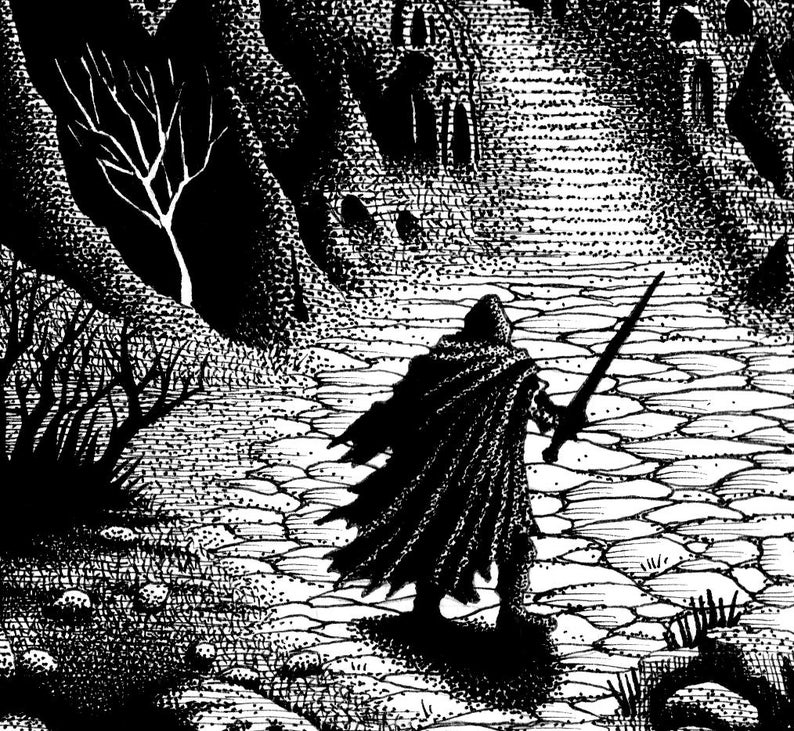 Crossroads - Fantasy Art, Dark Art, Art Print, D&D, Surreal Art ...