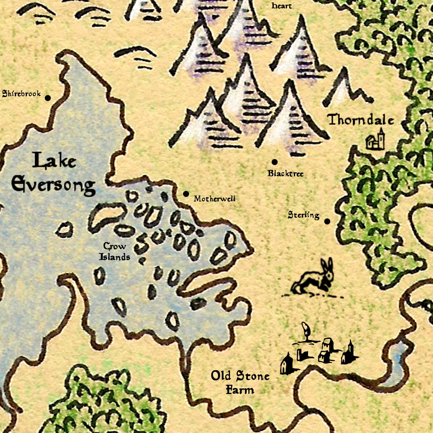 Fantasy Map Weird Whimsical Monsters Art Print Gallery - Etsy